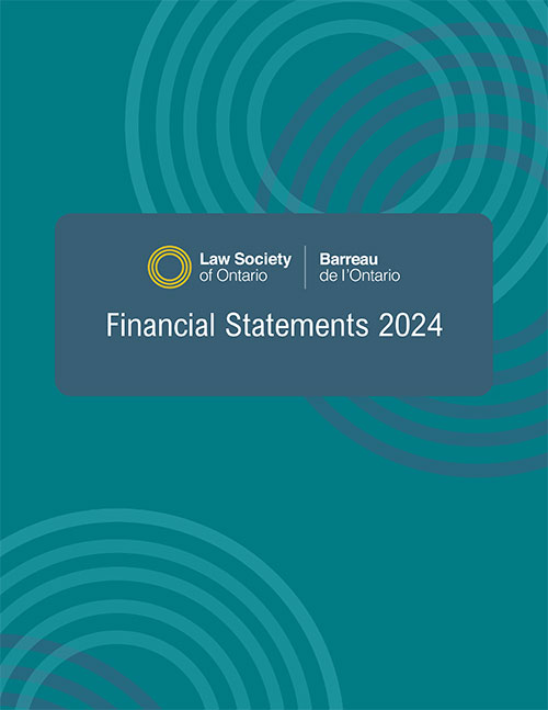 Annual Report 2024 | Law Society of Ontario