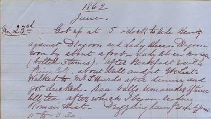 Diary of George Shirley Denison | Barreau de l'Ontario